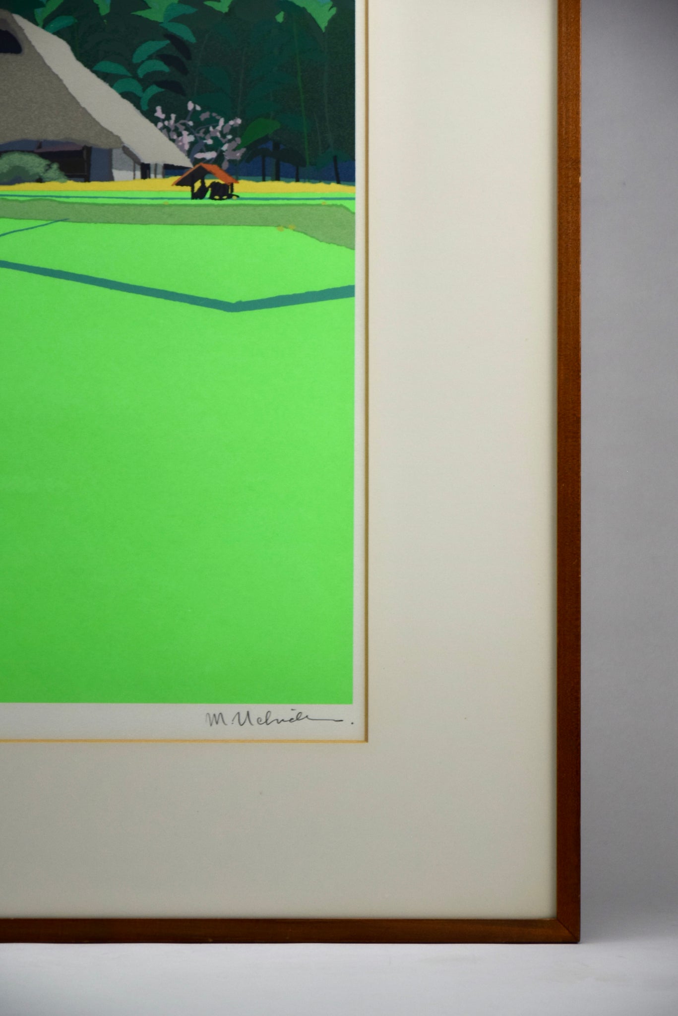 Blooming Fields Lithograph by Masayasu Uchida– Vintage Objects