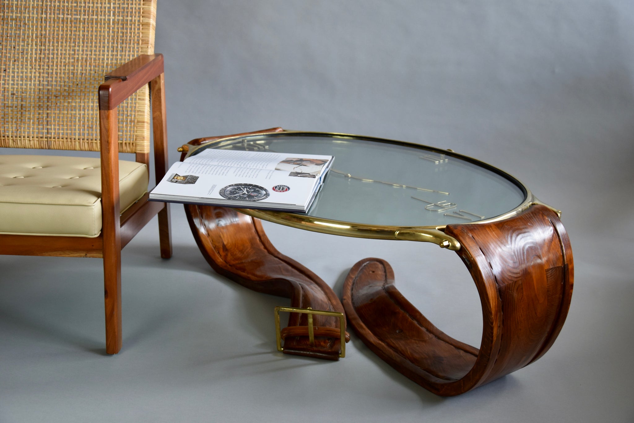 Classic Vintage Gold Wrist Watch Coffee Table made in Italy– Vintage ...